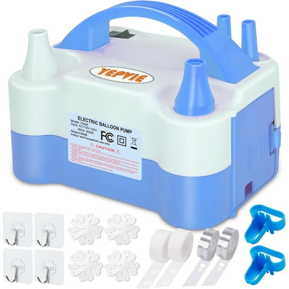 Electric Balloon Pump, Portable 2 Modes Blower Machine with 14 Arch ...