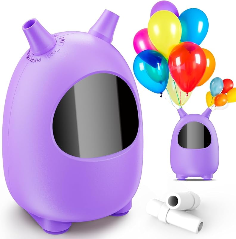 Electric Balloon Pump, Portable Dual Nozzle Electric Balloon Blower ...