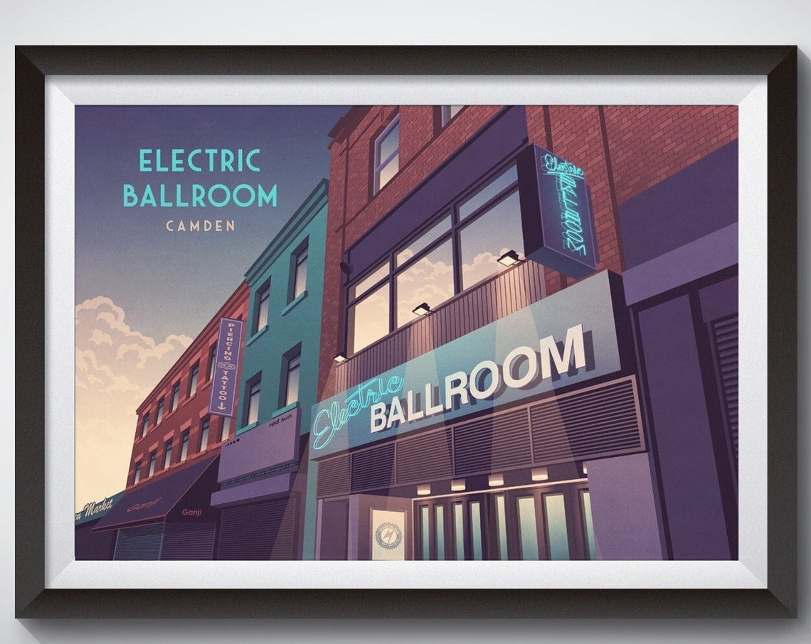 Electric Ballroom Camden Poster, London Travel Poster, Music Venue ...
