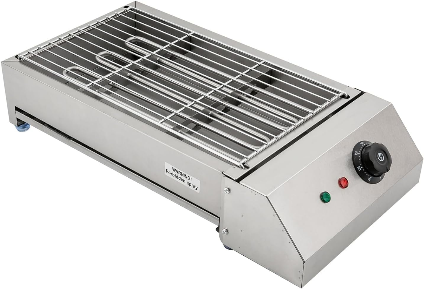 Electric Barbecue Grill, 21" Tabletop Griddle 1800W Stainless Steel ...
