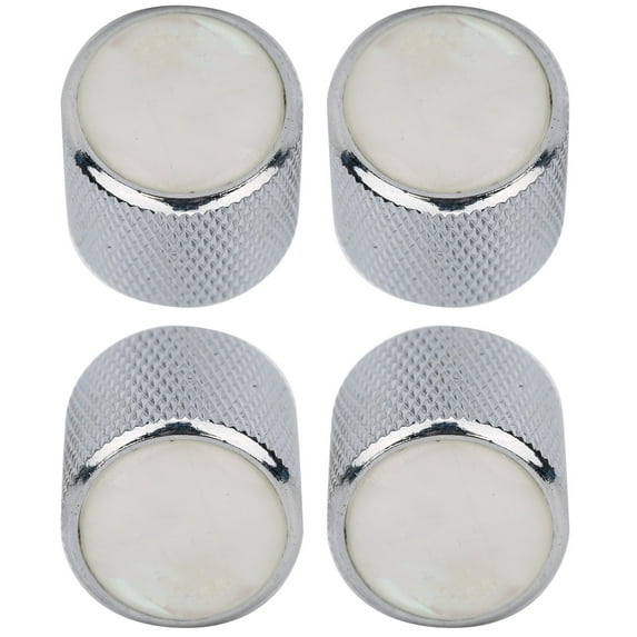 Electric Bass Control Knobs, Metal Dome with Real Shell Inlay, 6mm ...