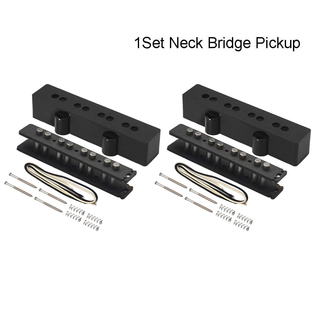 Electric Bass DIY Neck Bridge Pickup for 4 String for Jazz Bass Style ...