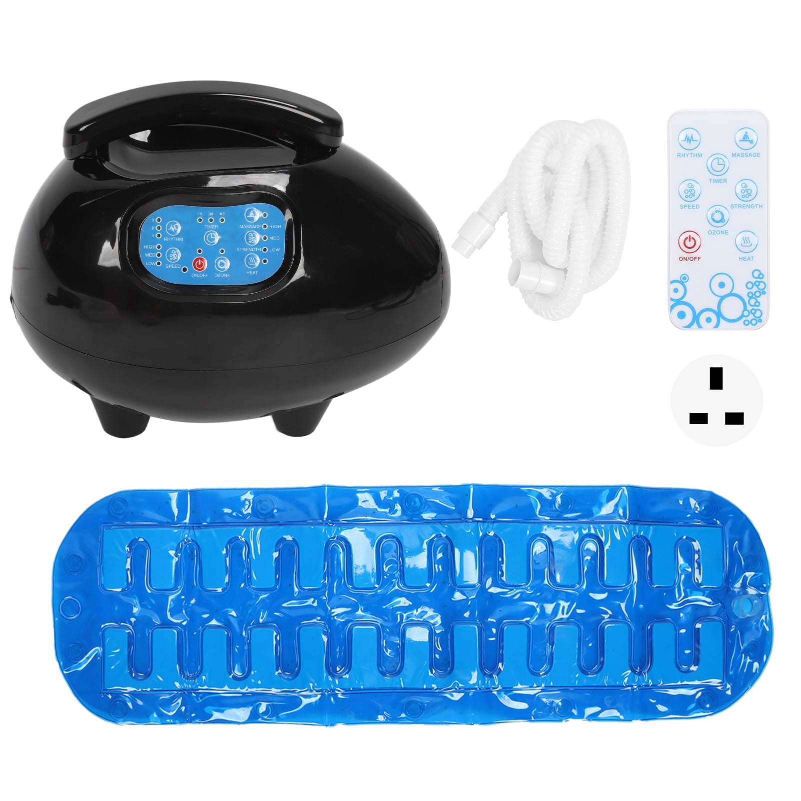 Electric Bathtub Bubble Massage Mat 3 Gear Full Body Bubbling Bath ...