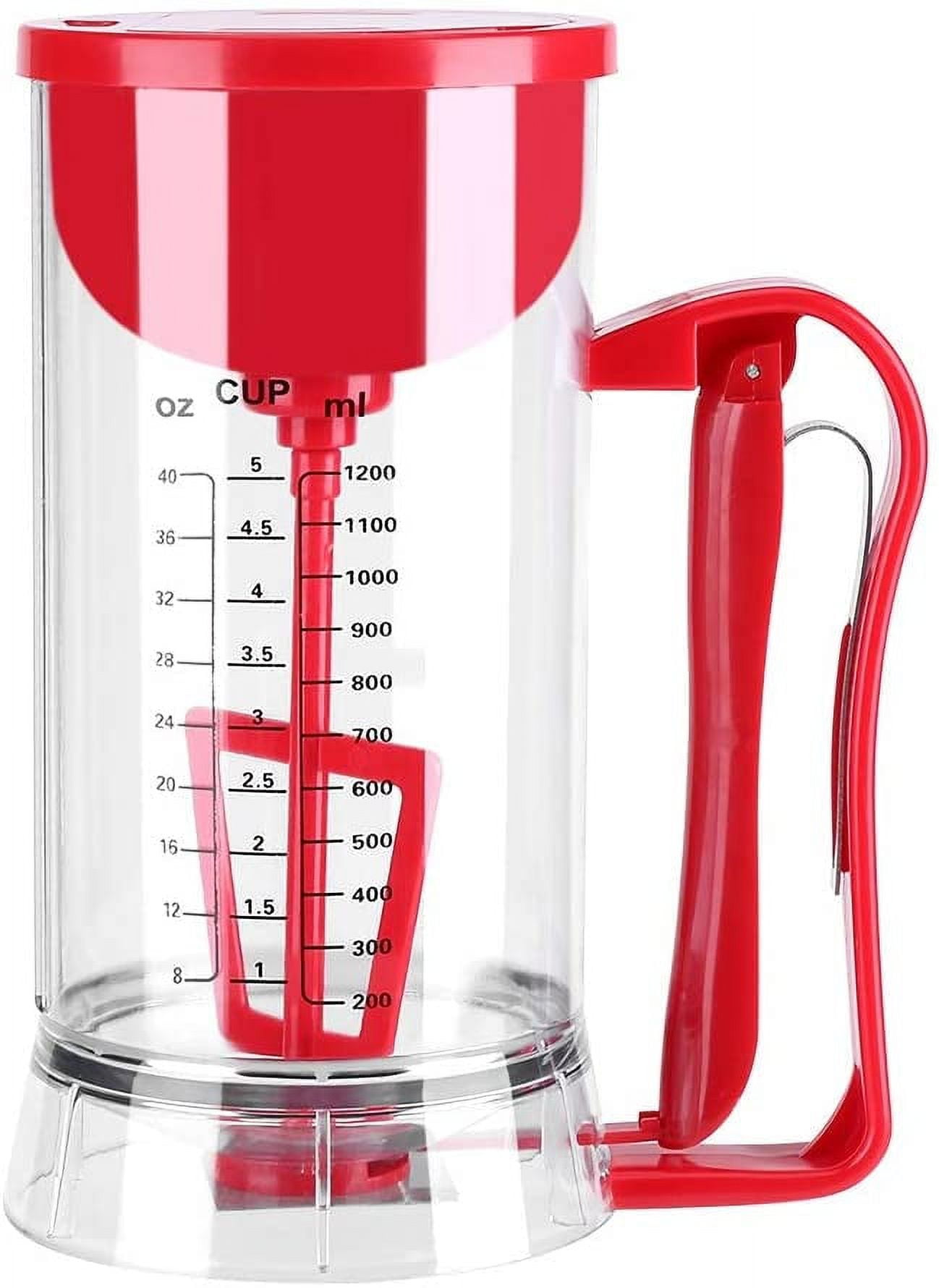 Electric Batter Mixer Dispenser, 1200mL Cordless Powered Mixer ...