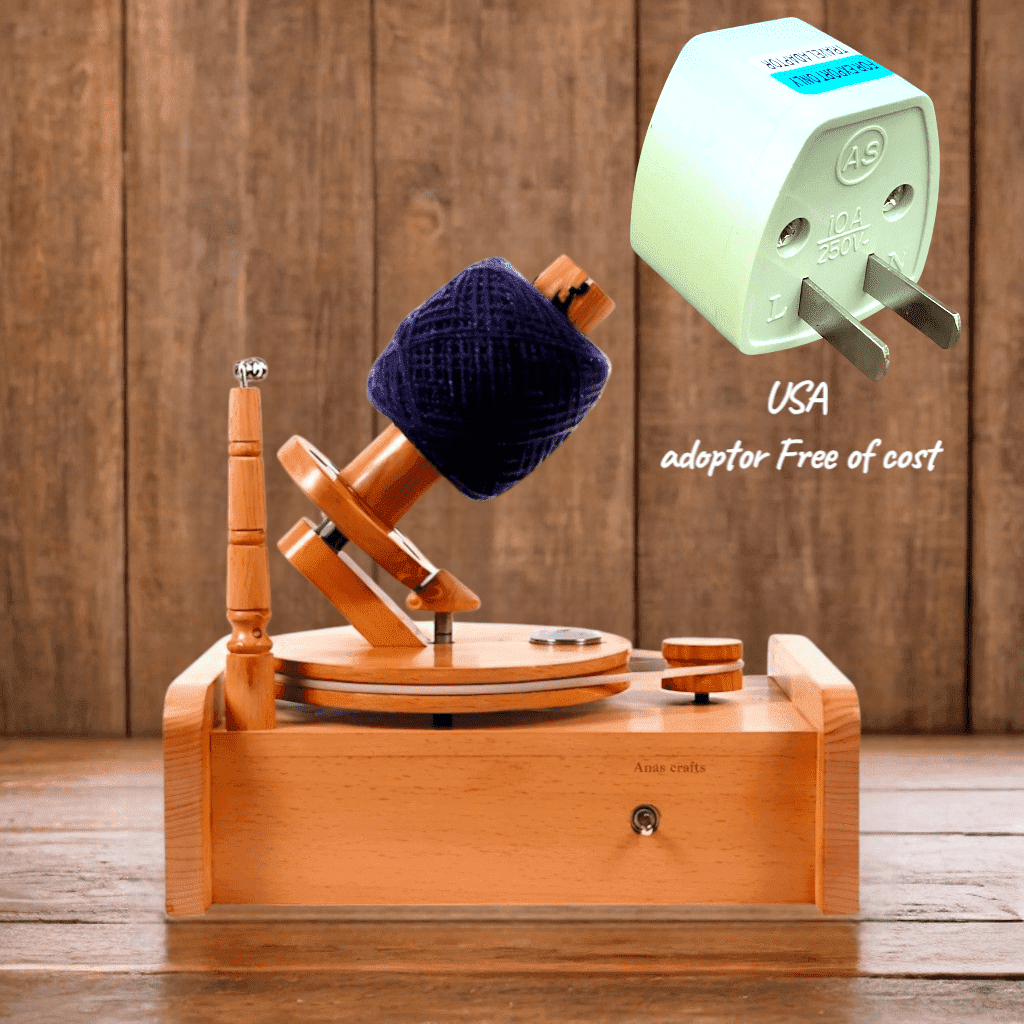 Electric Beachwood Yarn Winder Ball Winder Set Swift Heavy Duty Winder ...