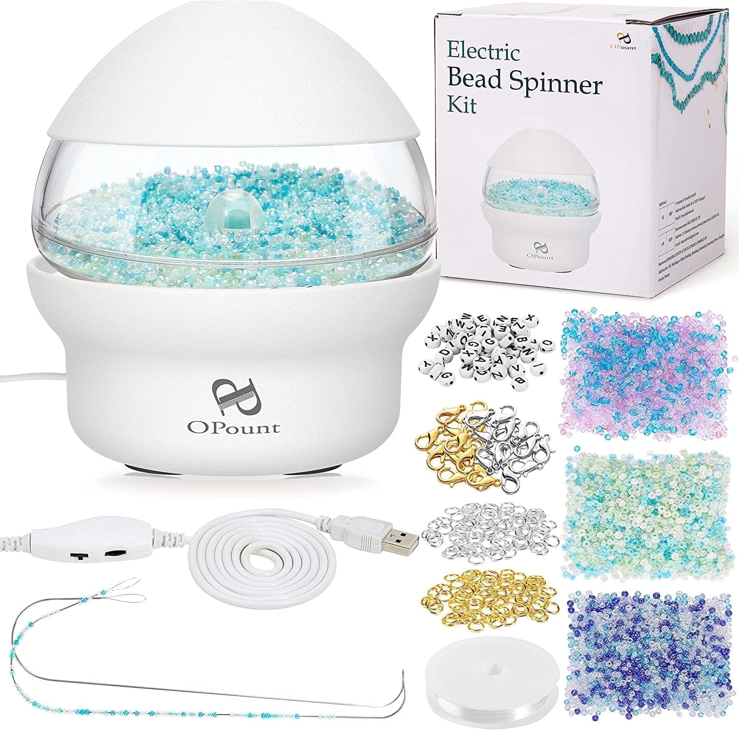 xinyi Electric Bead Spinner, Beading Machine for Clay Beads, Seed Beads ...