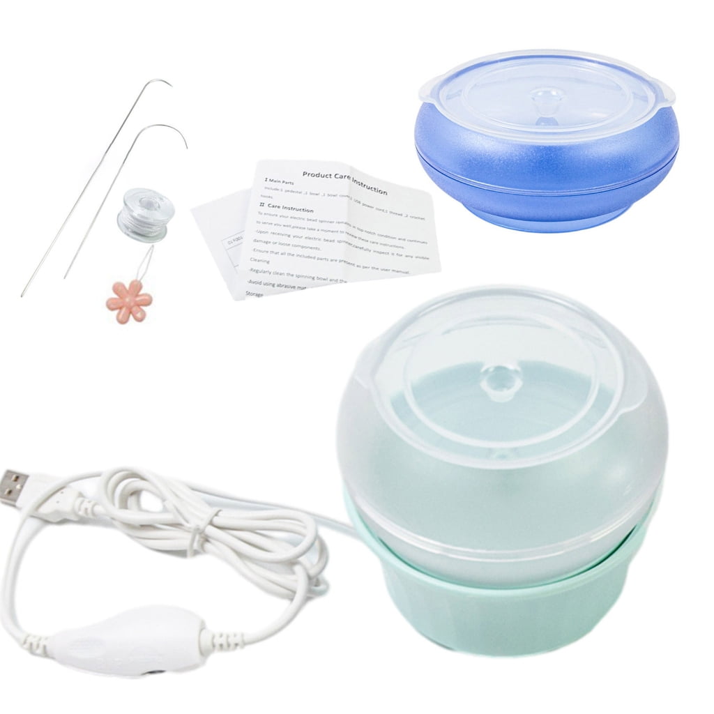 Electric Bead Spinner Clay Bead Spinner with Threader, String for ...