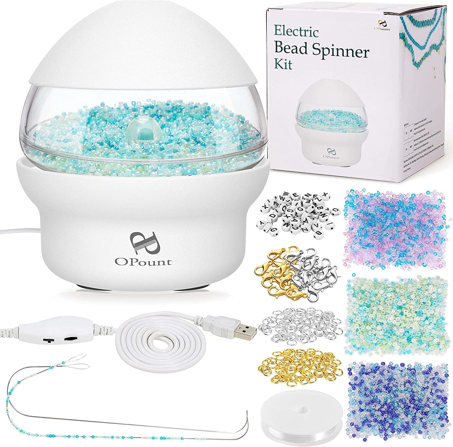 Electric Bead Spinner | Clay Bead Spinner | Seed Bead Spinner with 3171 ...