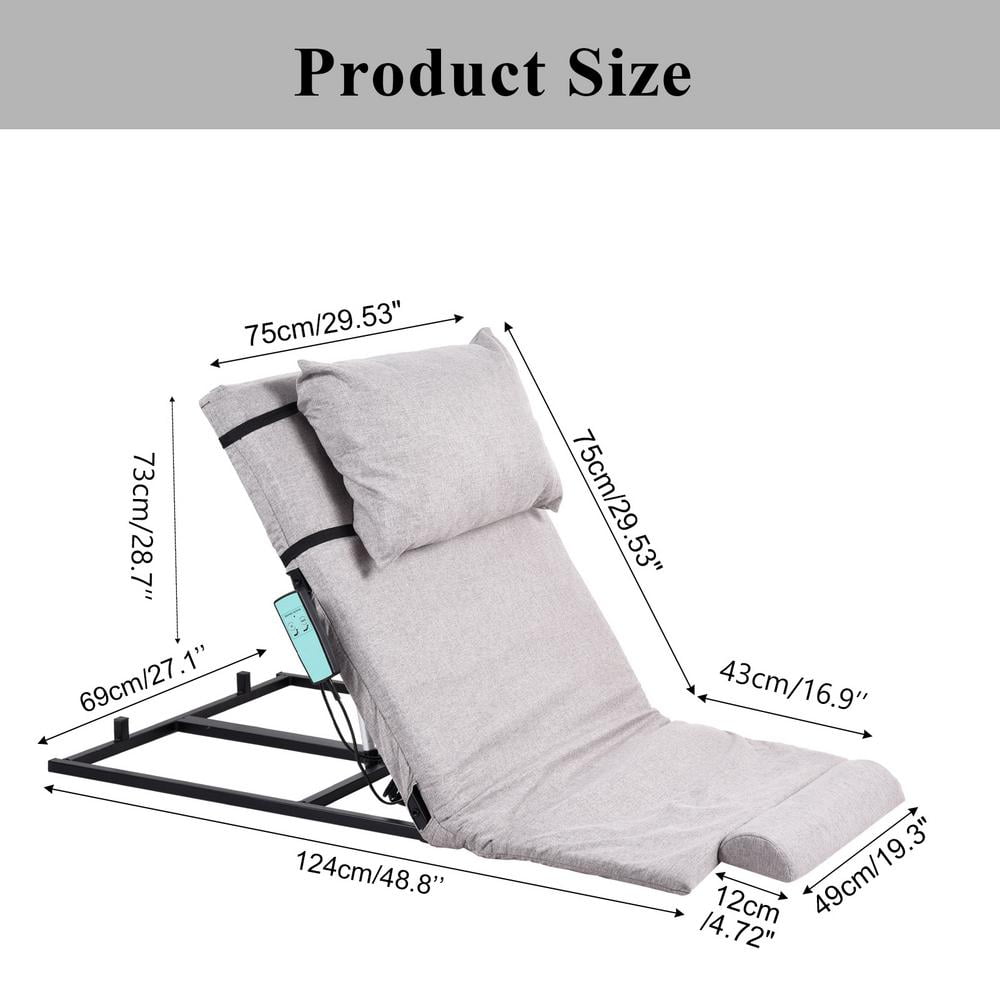 Electric Bed Backrest - Power Lifting Sit-Up Assist with Pillow & Foot ...