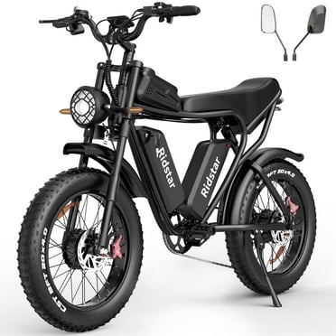 Ridstar Q20 Fat Tire Electric Bikes for Adults,1200W 48V 15.6Ah Removable Battery E-Bike,30mph ...