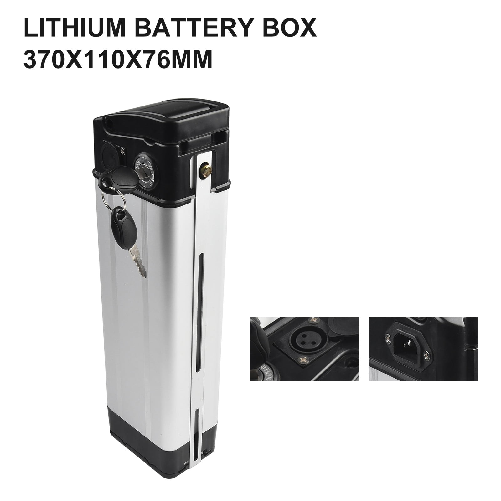 Electric Bicycle Battery Box 36V 48VEbike Large Capacity Holder Case ...