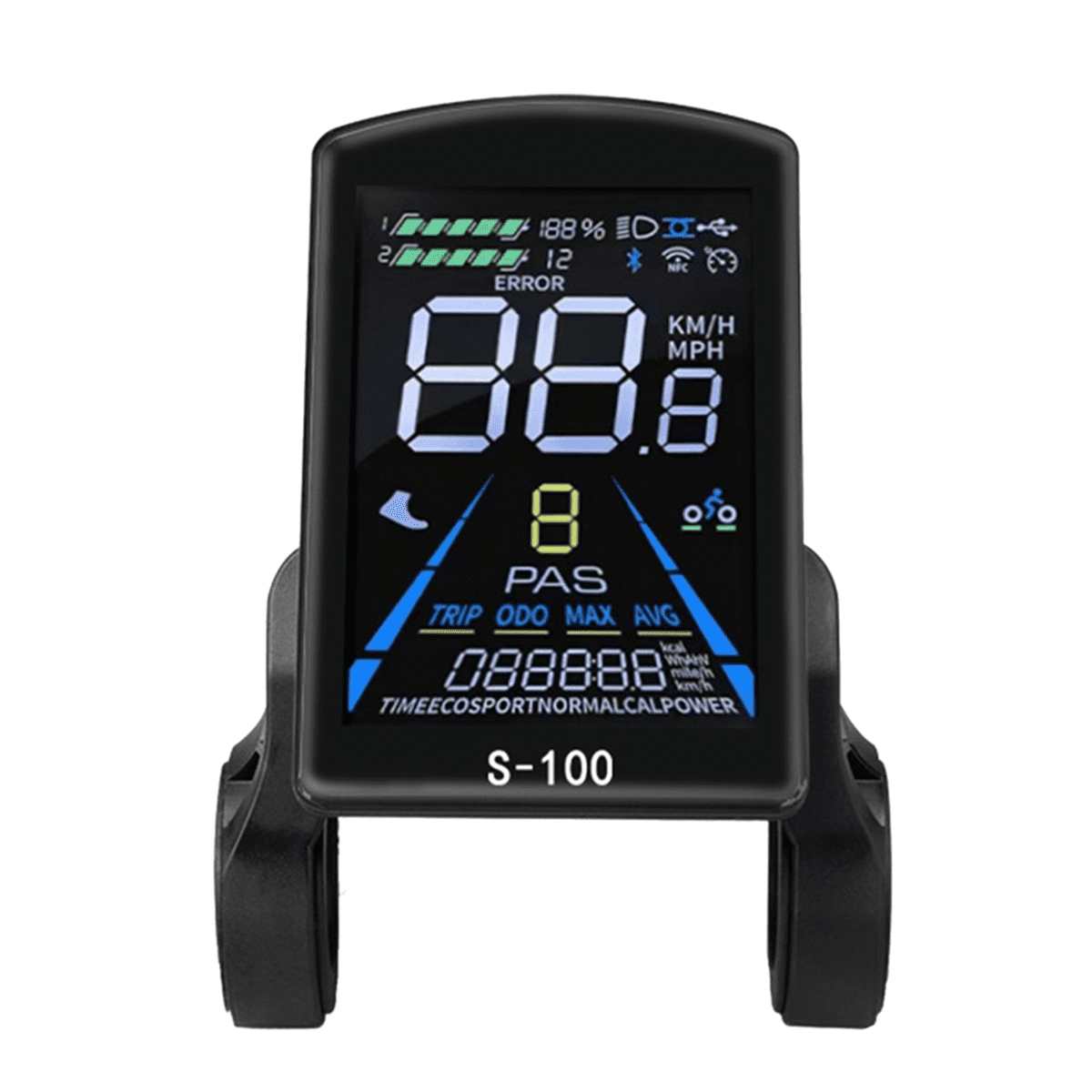 Electric Bicycle Display S-100 LCD Display Control 24V - 72V Speed ...