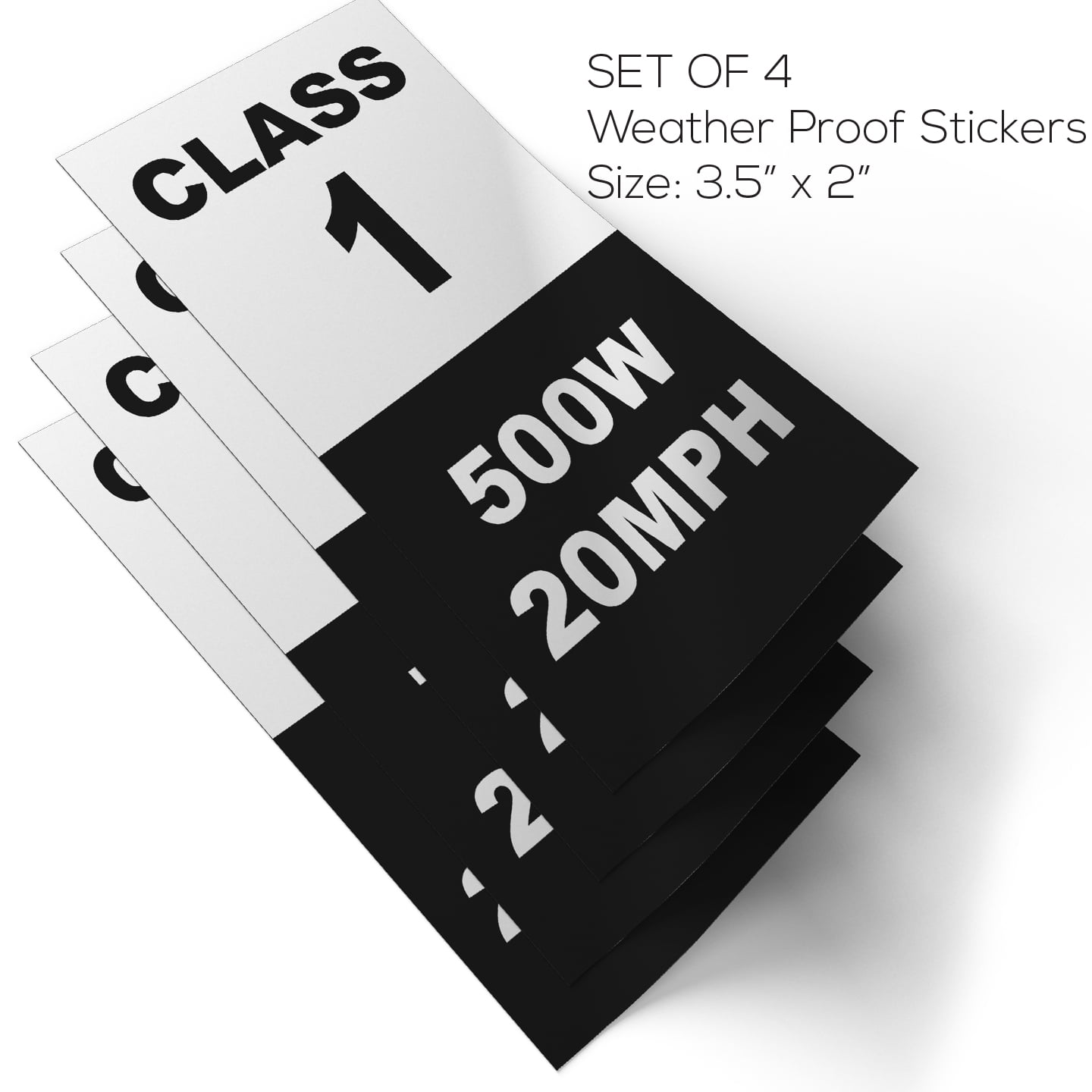 Electric Bicycle Frame Identification Class Number Stickers Decals ...