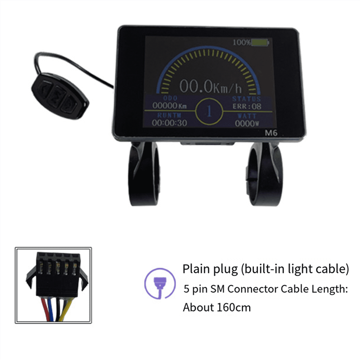 Electric Bicycle M6 Display LCD Display 36V/48V Ebike Intelligent ...