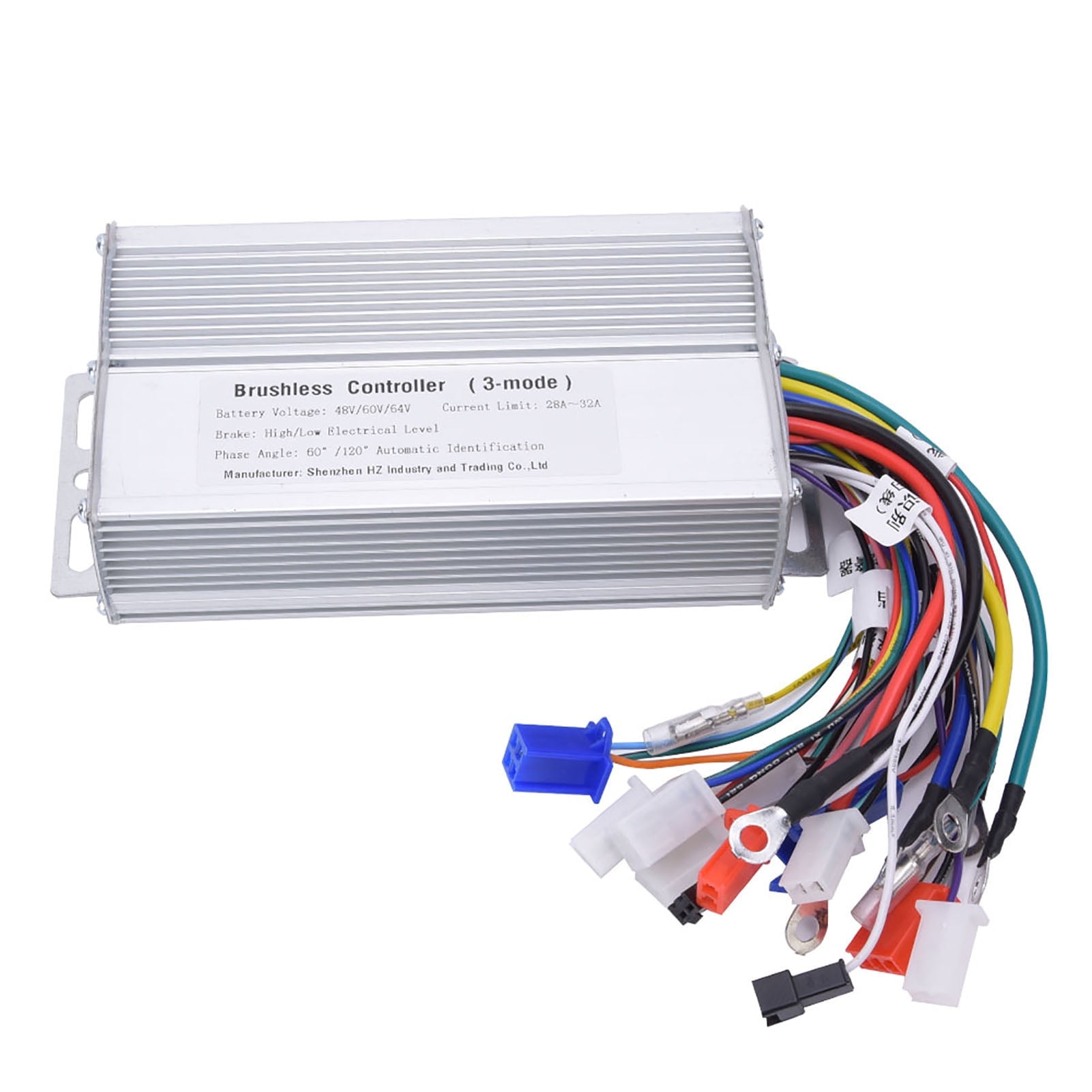 Electric Bicycle Motor Controller, 48V 60V 64V 1000W-1500W Electric Bicycle Brushless Speed ...