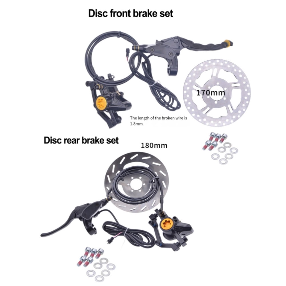 Electric Bicyle Hydraulic Disc Brake Set Power Off Brake Front Rear For ...