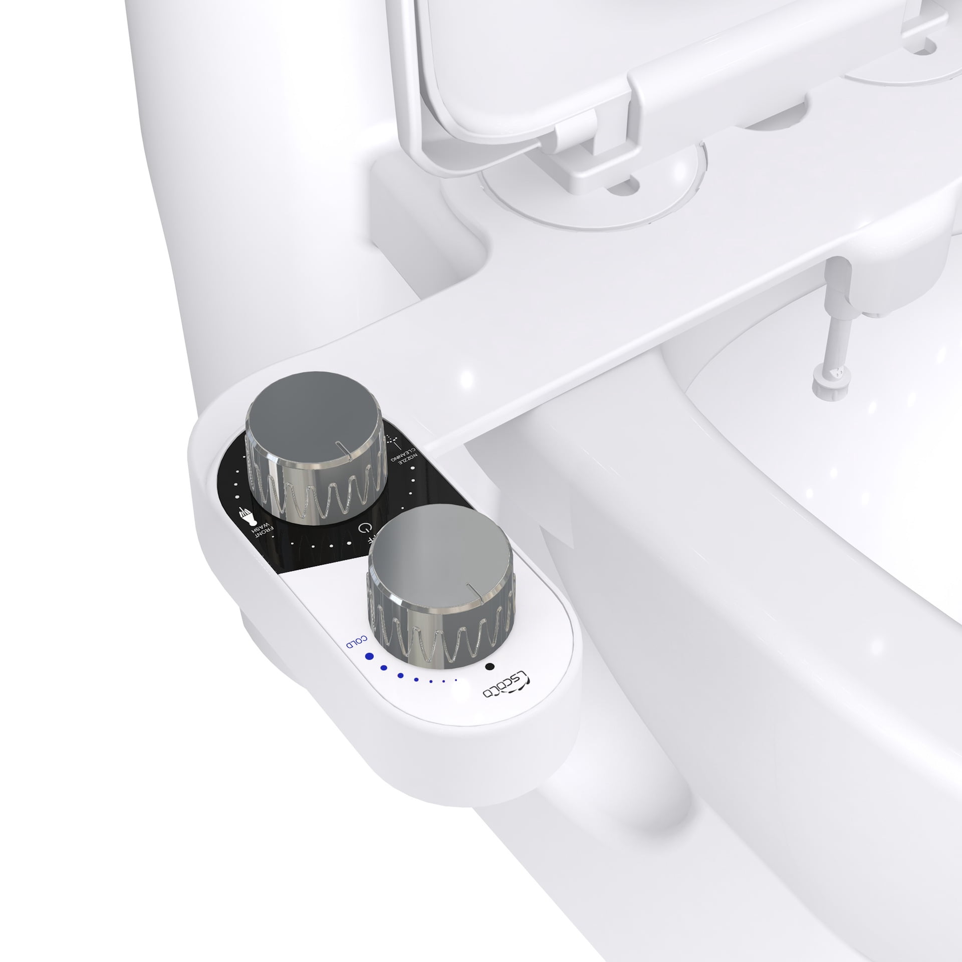 Electric Bidet Cleaner, Smart Toilet Lid Flush, Dual Nozzle With Self ...