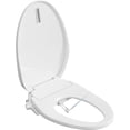 Electric Bidet Toilet Seat Adjustable Warm Water & Dryer Slow Close ...