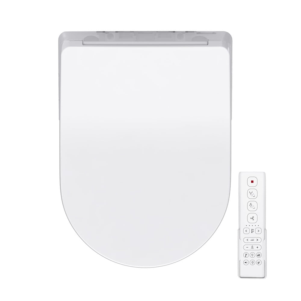 Electric Bidet Toilet Seat w Wireless Remote, Smart Heated Toilet Seat ...