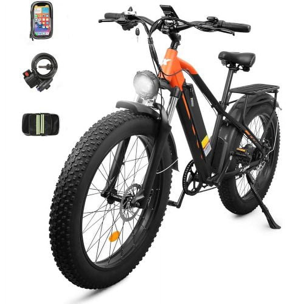 Electric Bike 1000W Motor Fat Tire 26x4 Mountain Bike - Walmart.com