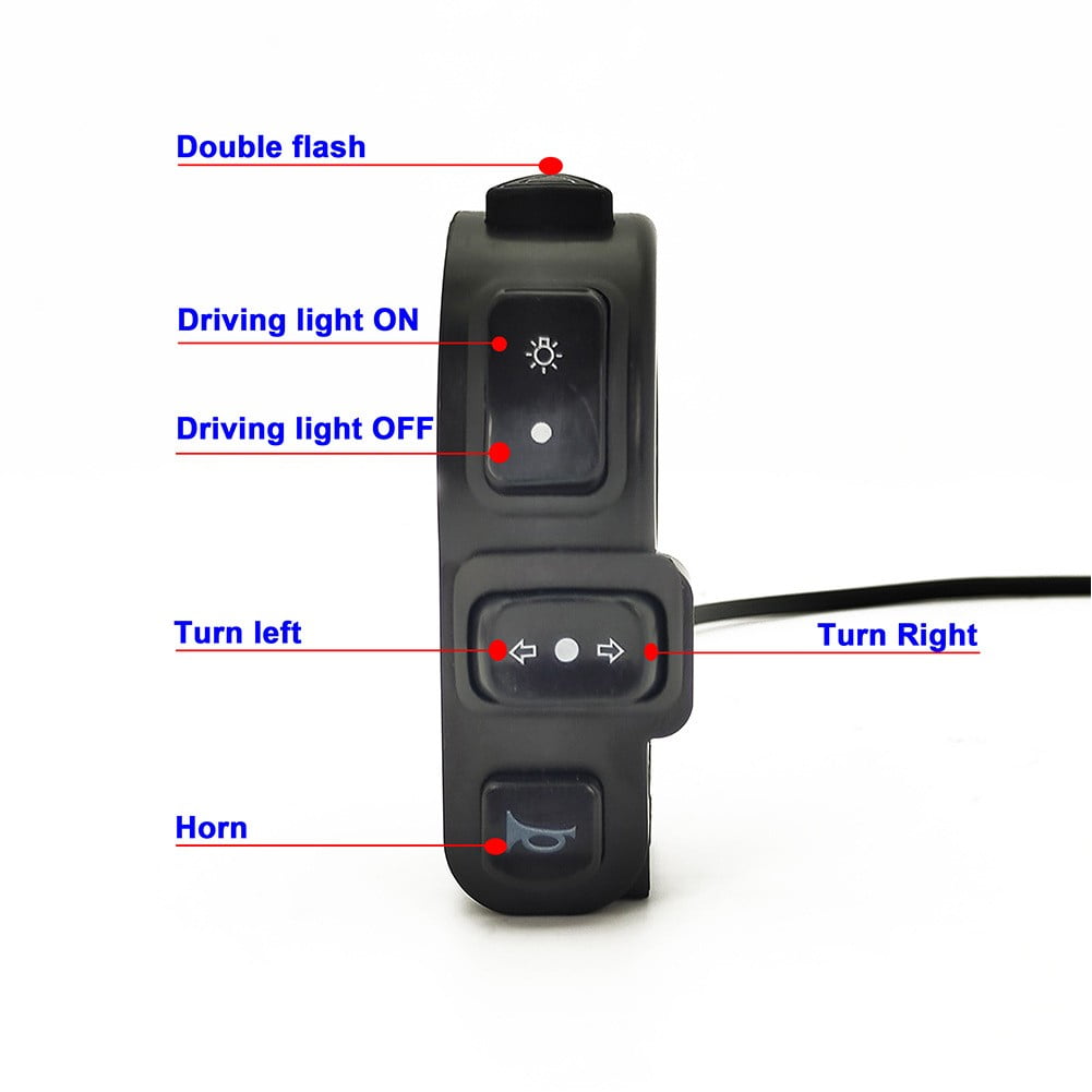 Electric Bike 36V-72V Headlight Taillight And Turn Signals E-Bike Light ...