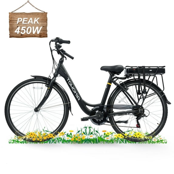 AINOHOT Step-Thru Commuter Electric Bicycle 700*38C - Walmart.com