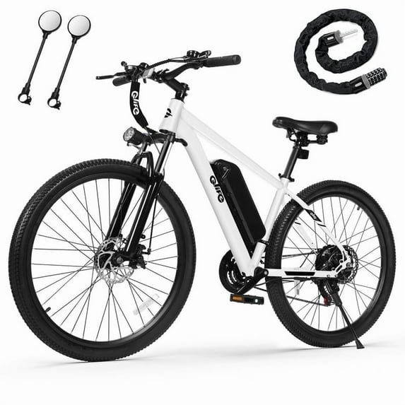 Qlife Electric Bike for Adults - 21-Speed Mountain Lightweight Ebike with Peak 750W 20MPH ...