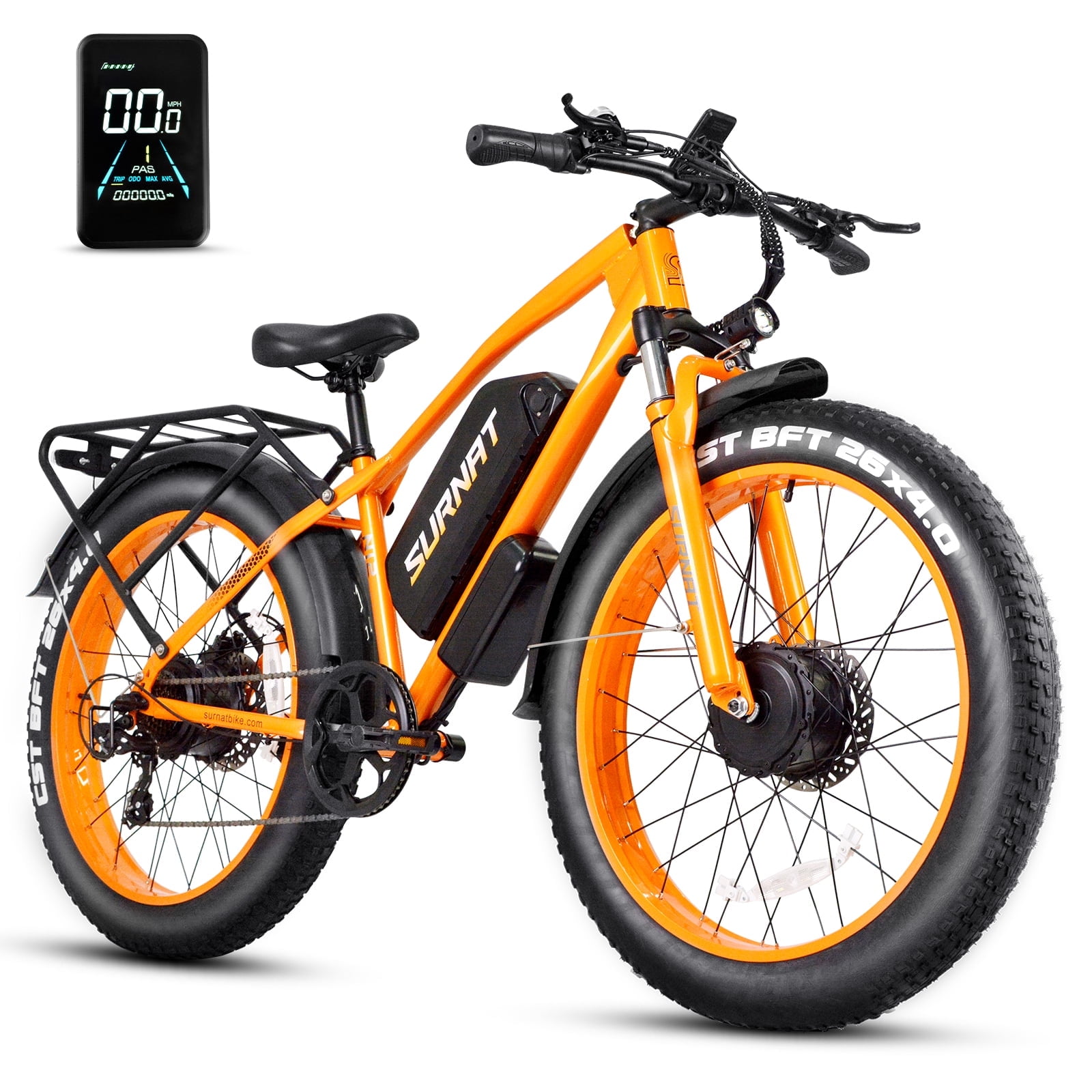 SURAT N12 AWD Electric Bike - 2000W 32MPH Ebike, E-Mountain Bike with ...