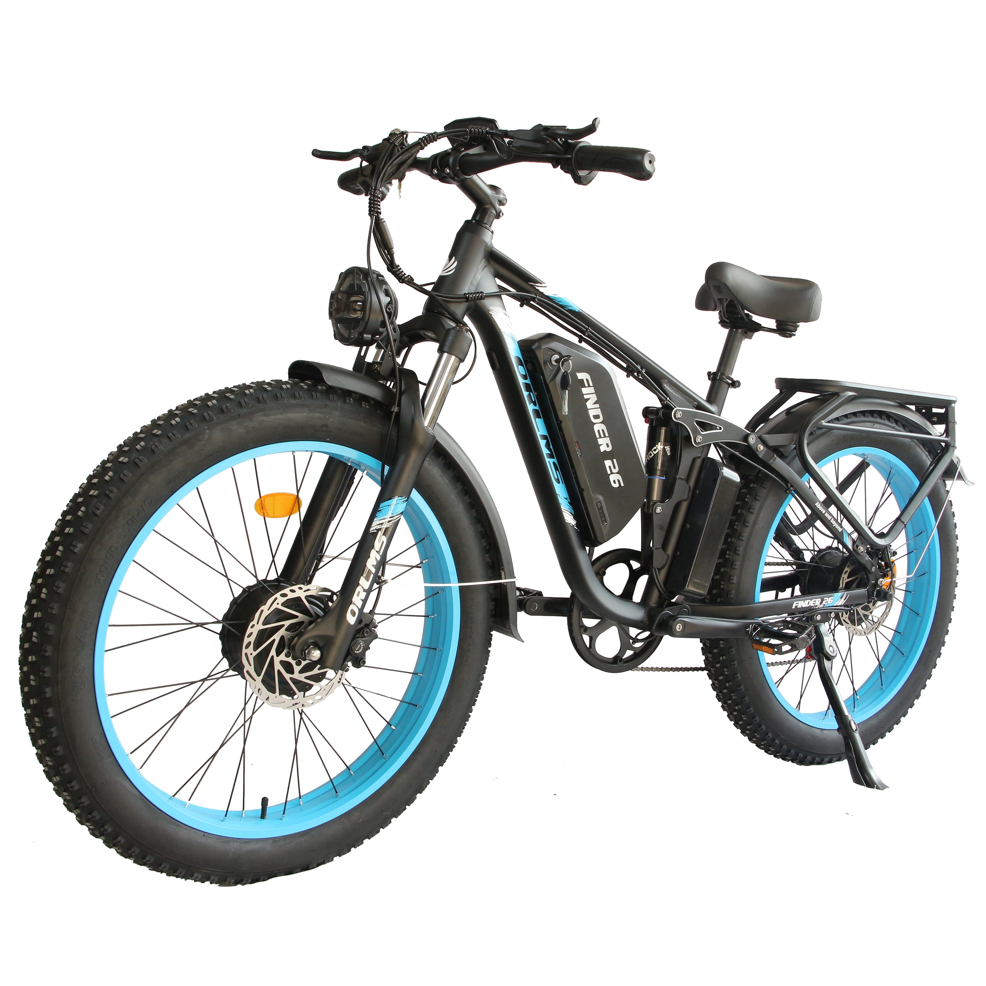 V3 Adult Electric Bike, 5000W Peak Power, 26" Fat Tire All-Terrain E ...