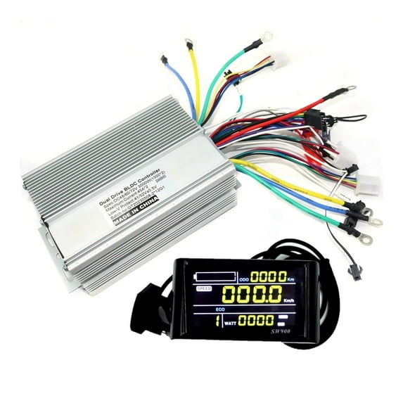 Electric Bike Controller Dual Drive 48/60/72V 3000W Sine Wave Brushless ...
