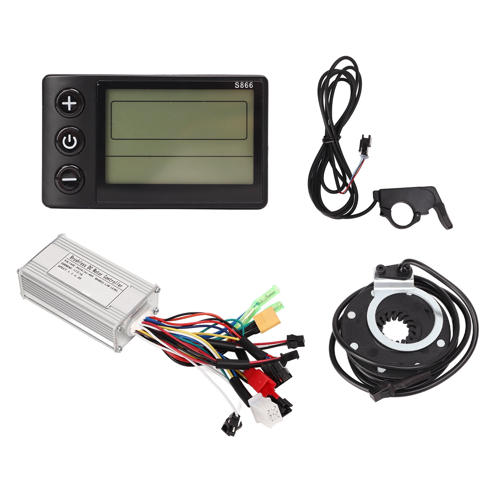 Electric Bike Controller Kit 17A 8 Magnetic Assist Sensor Thumb ...