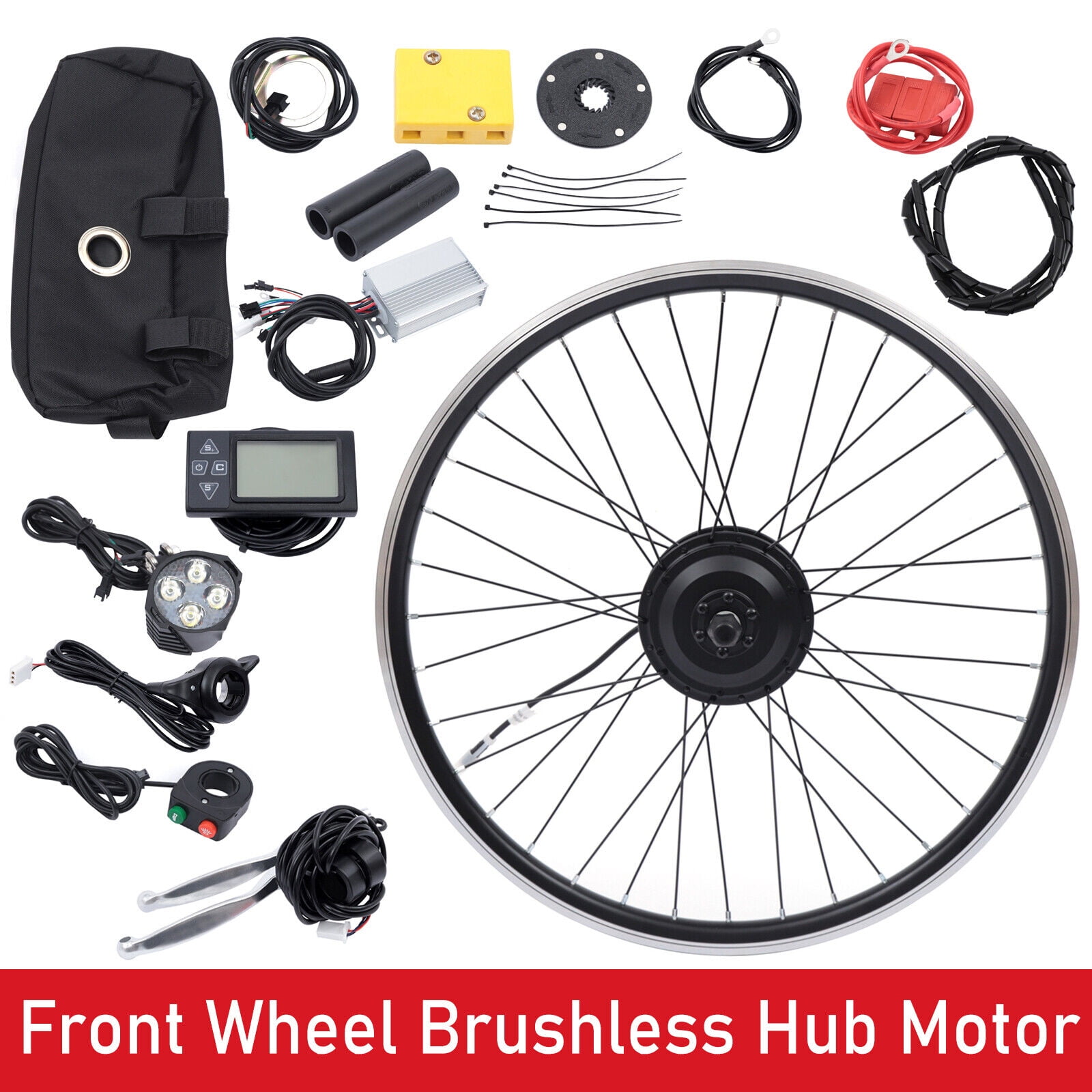 Electric Bike Conversion Kit Front Wheel Motor 350W E Bike Kit 36V Hub ...