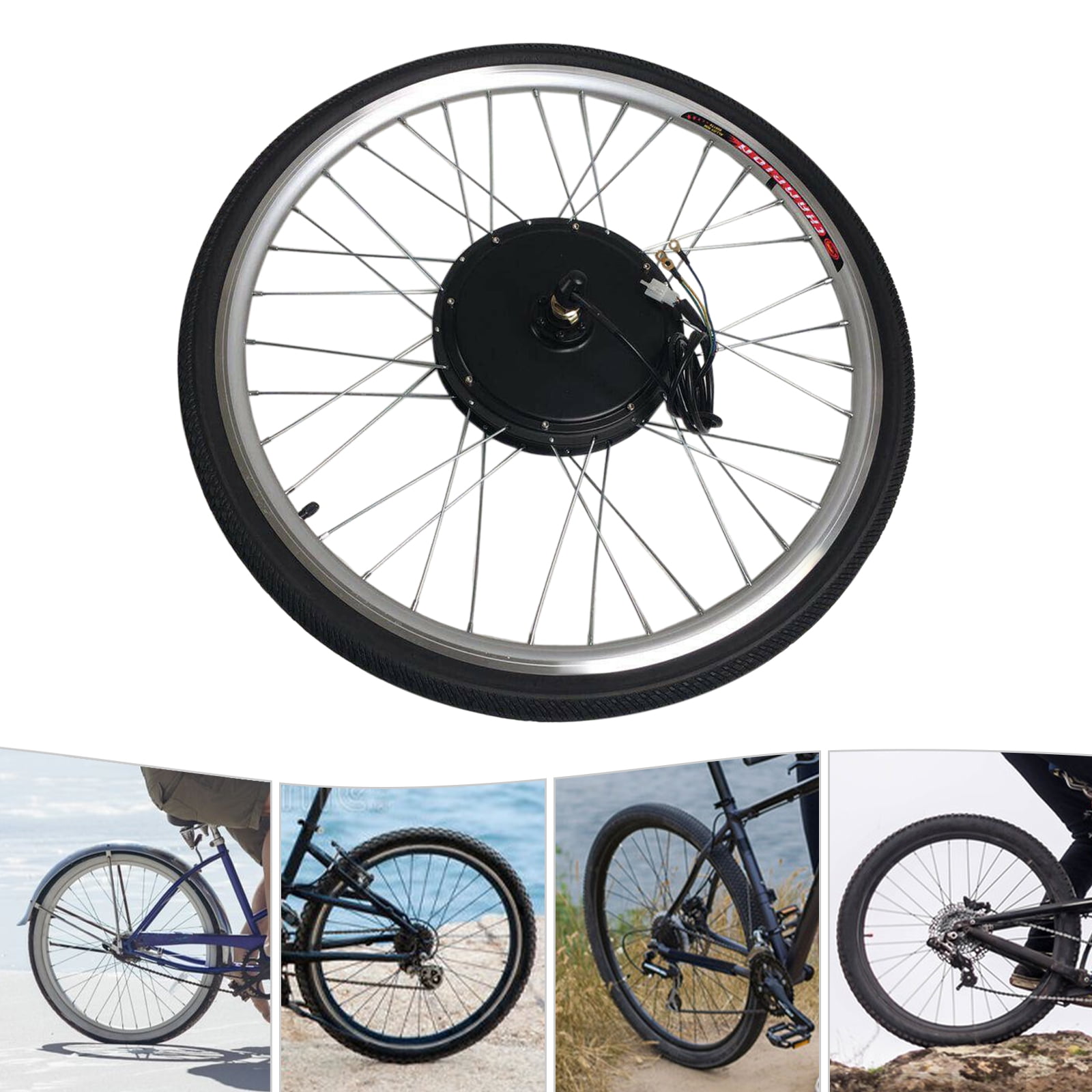 Electric Bike Conversion Kit for Front and Rear Wheel, 1000W Motor, PAS ...