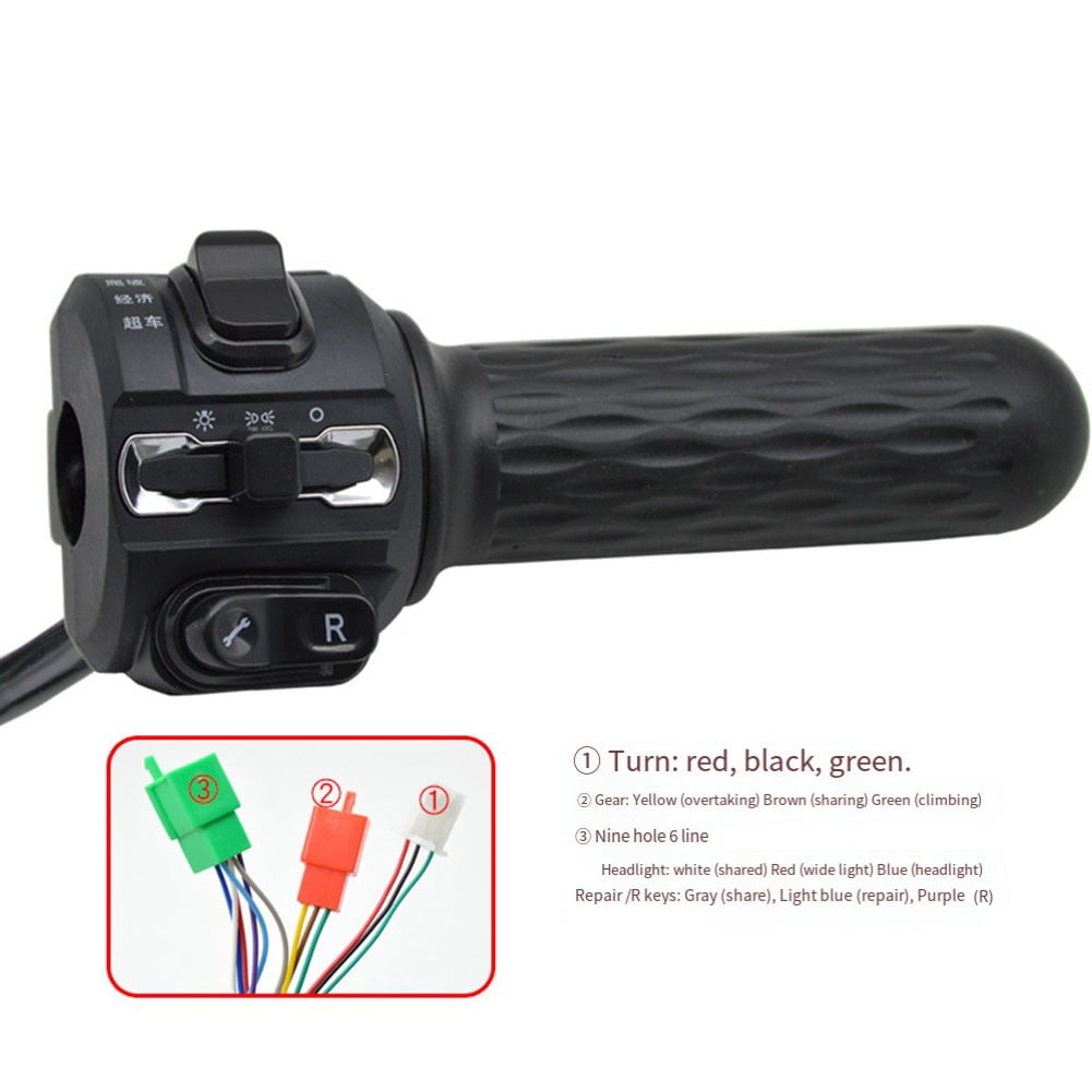 Electric Bike Electric Vehicles Throttle Switch Horn Headlights Turn ...