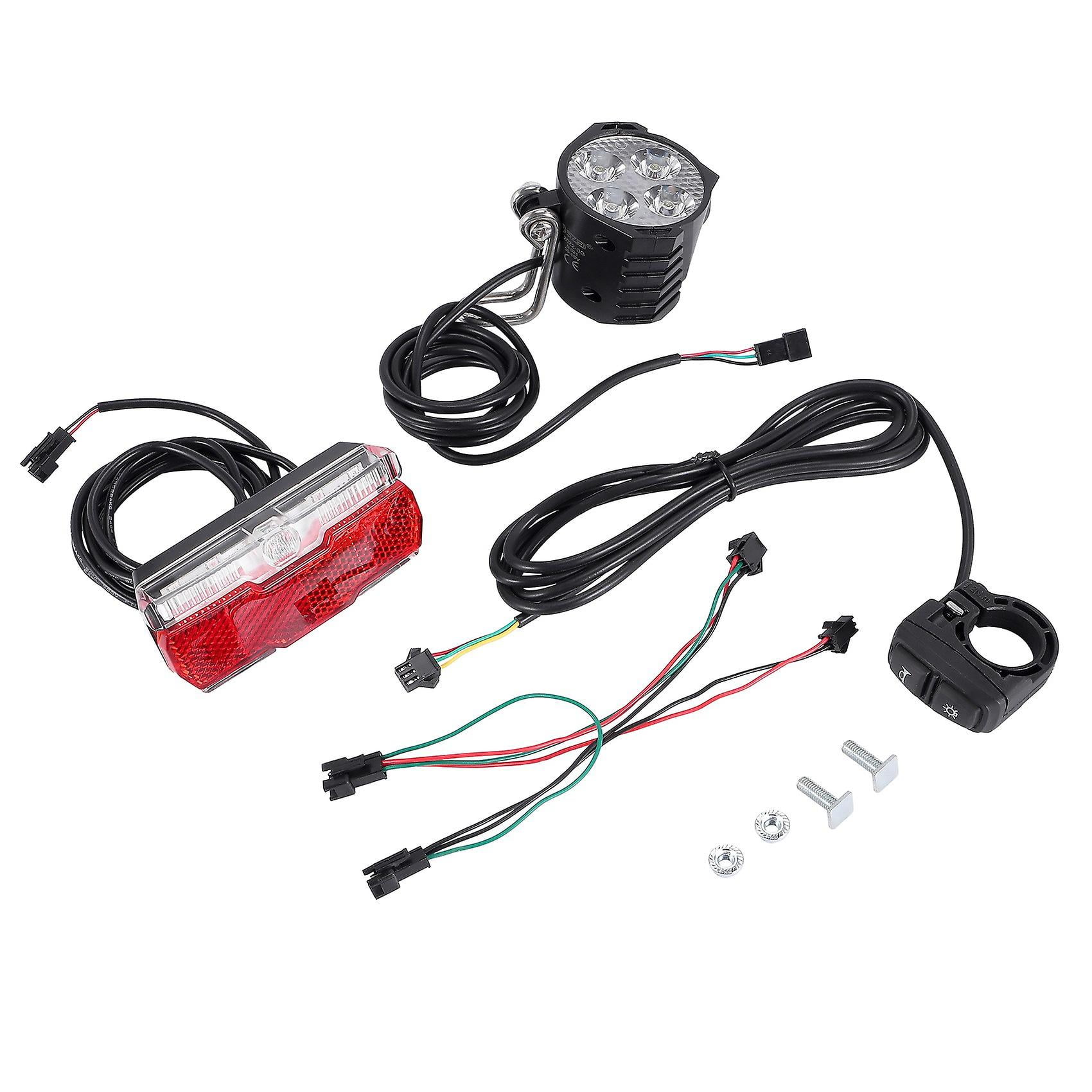 Electric Bike Front And Ebike Rear Light Set Input 36v 48v 60v Built-in ...