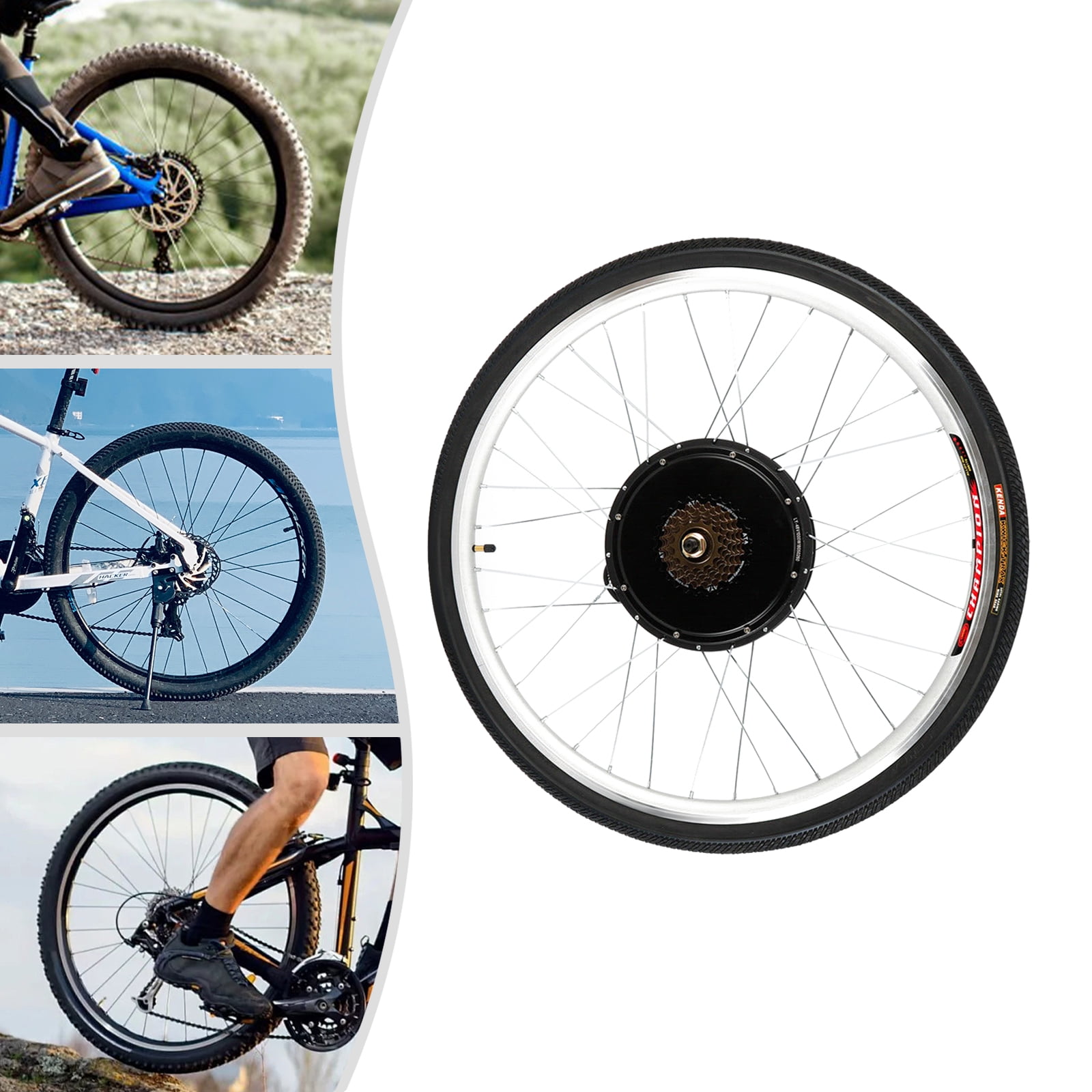 Electric Bike Front and Rear Wheel Conversion Kit, 1000W Motor, PAS ...