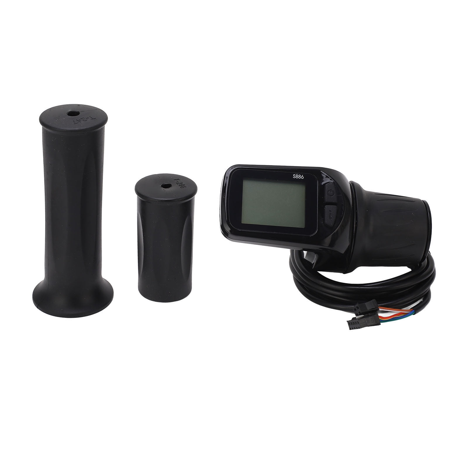 Electric Bike Half Throttle Grip with LCD Display Panel Headlight ...