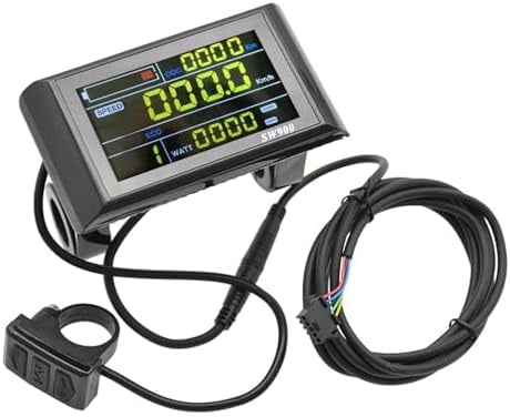 Electric Bike LCD Display, 36V 48V LCD Display 5 Pin Waterproof Plug ...