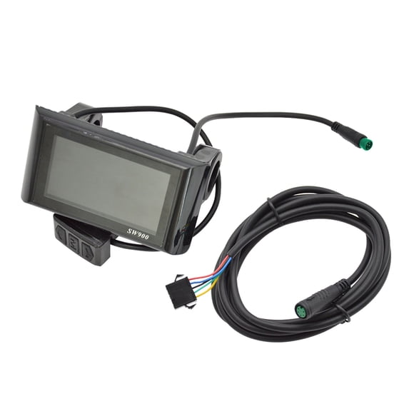 Electric Bike LCD Display, 36V 48V LCD Display 5 Pin Waterproof Plug ...