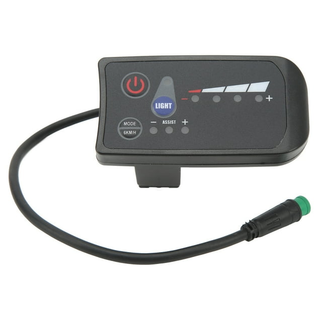 Electric Bike Power Display Meter Waterproof 5 Pin Interface ABS ...