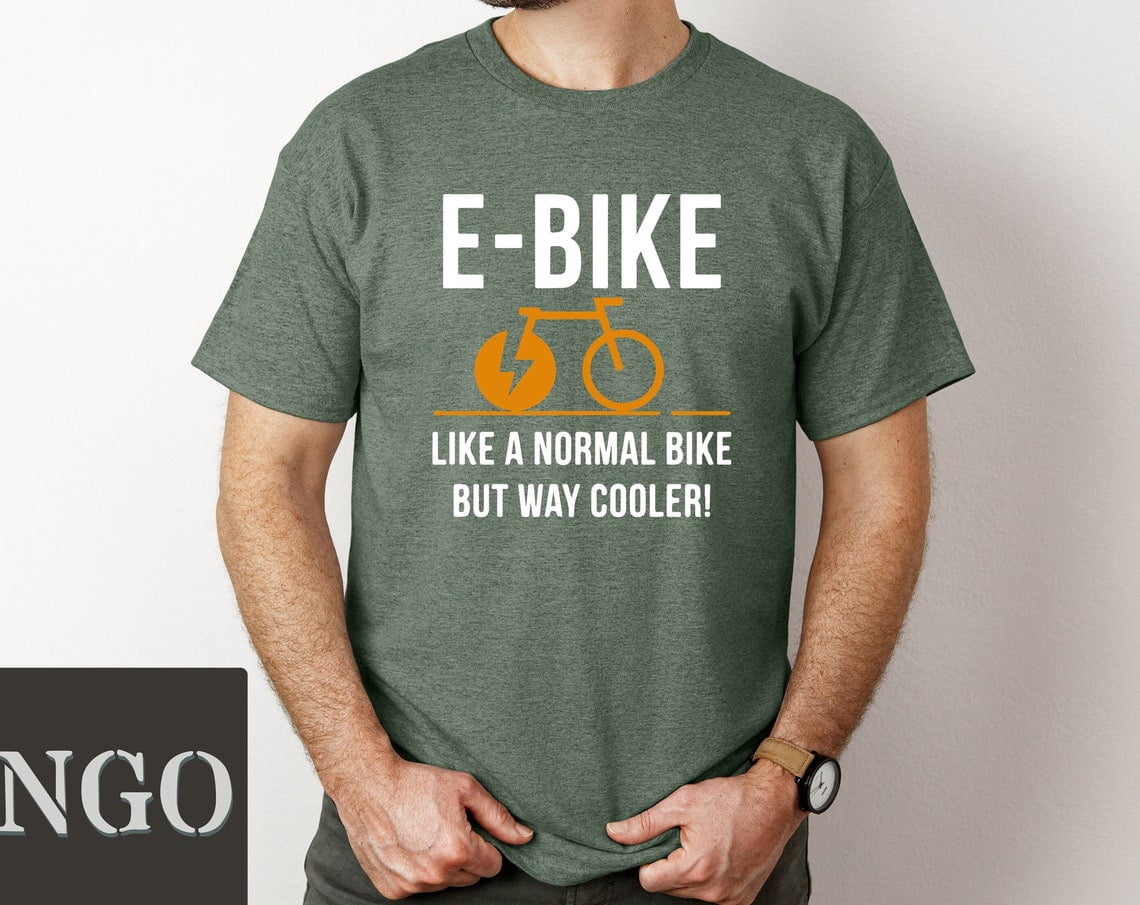 Electric Bike Shirt, Electric Bicycle T-Shirt, E-Bike Tee, E-Bike ...
