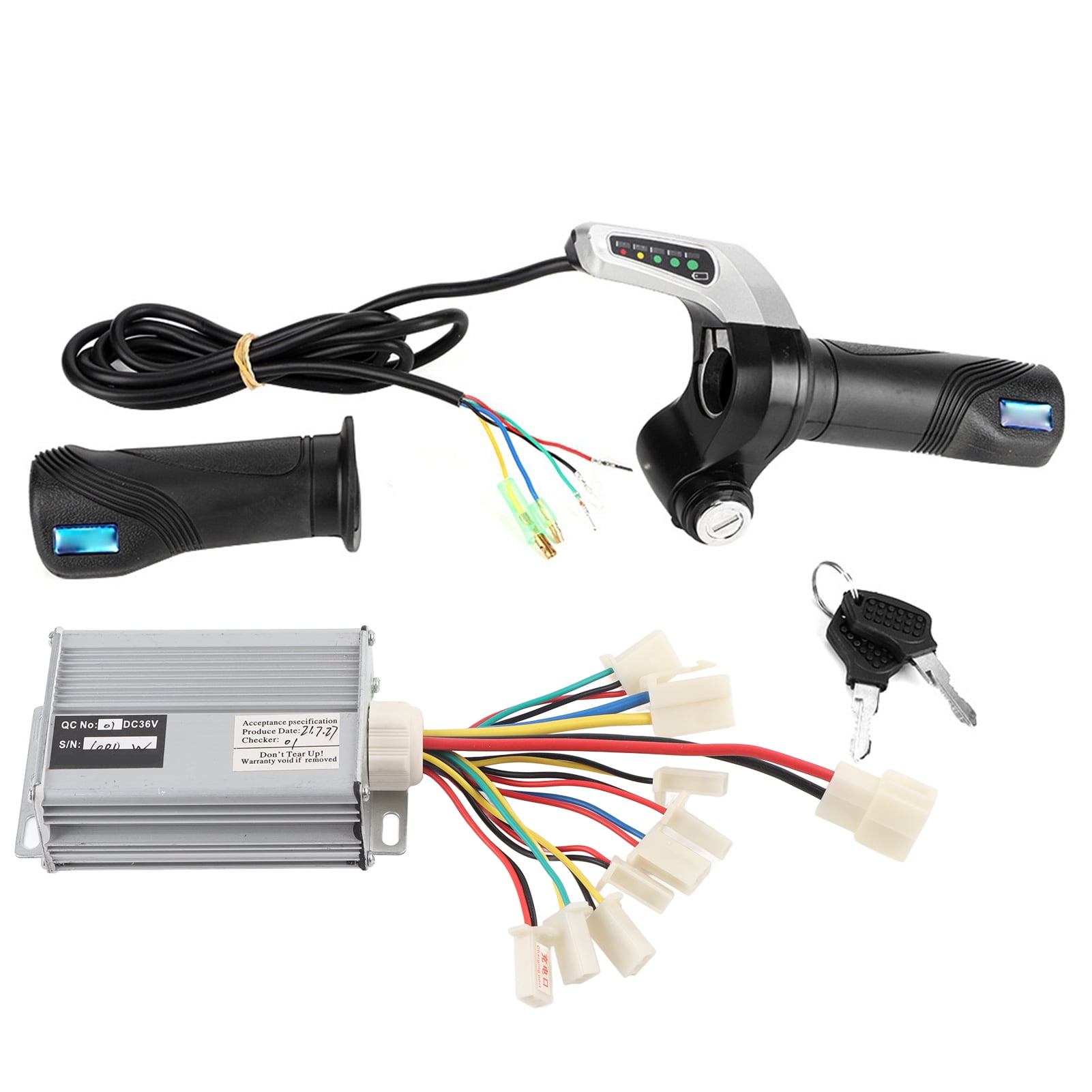 Electric Bike Speed Box Controller, 36V 1000W Brushed Motor Throttle ...