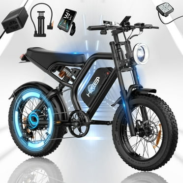 BIGNIU BG-S Electric Bike for Adults – 20" Fat Tire, 740W Motor, 48V 15A Battery, 7-Speed, Dual ...