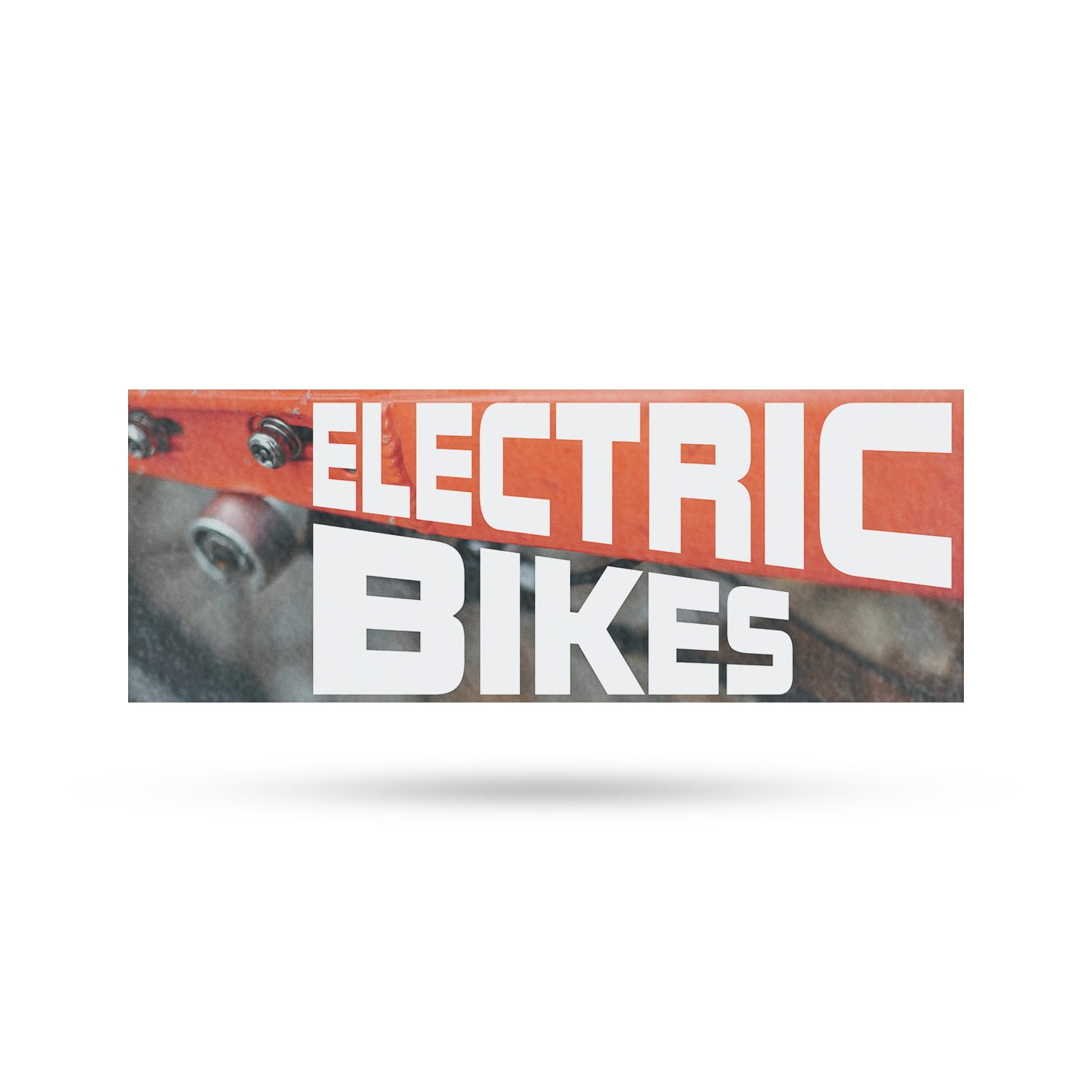Electric Bikes Vinyl Decal 36 Inch x 14 Inch Weatherproof Heavy-Duty ...