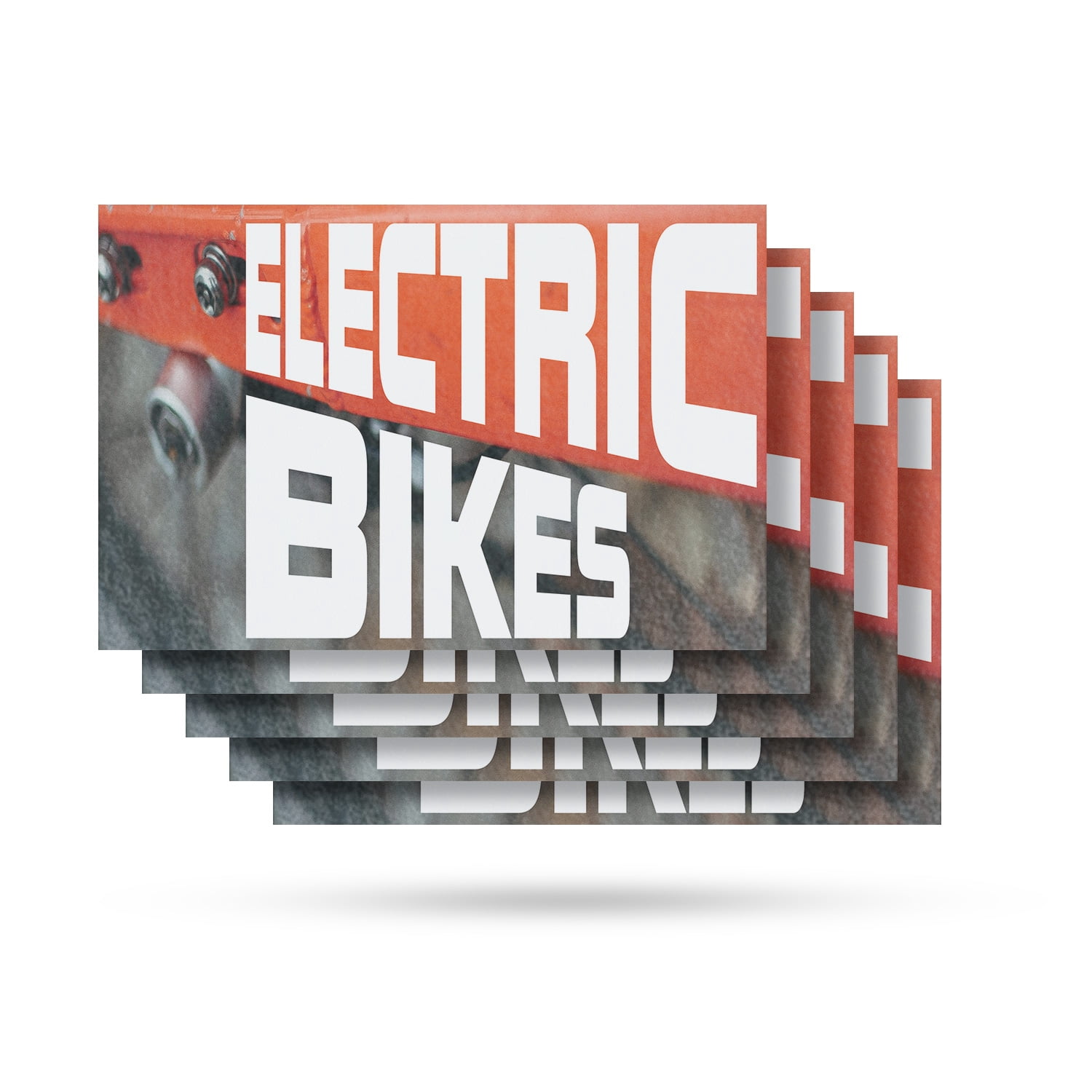 Electric Bikes Vinyl Decal 5 Pack of 24 Inch x 36 Inch Weatherproof ...