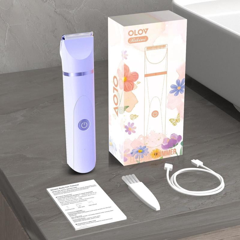 Electric Bikini Trimmer for Women - Ceramic Blade, Painless Electric ...