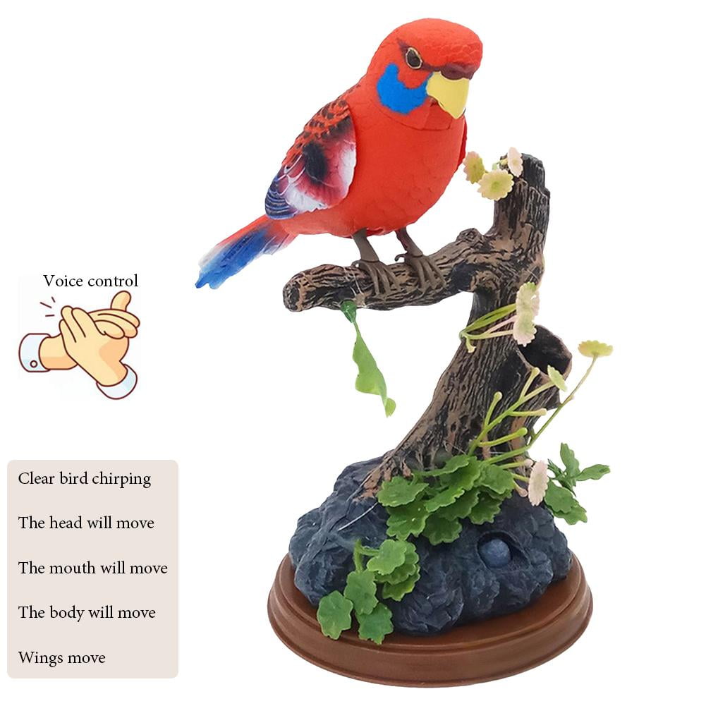 Electric Birds Voice Control Parrots Office Decor Gift Sensor ...