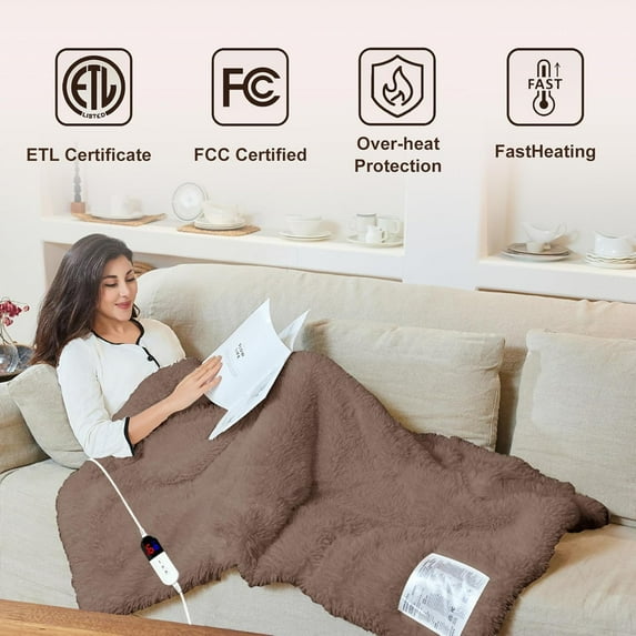 Electric Blanket - 6 Heating Levels, 10 Hour Auto Off, Ultra Soft ...