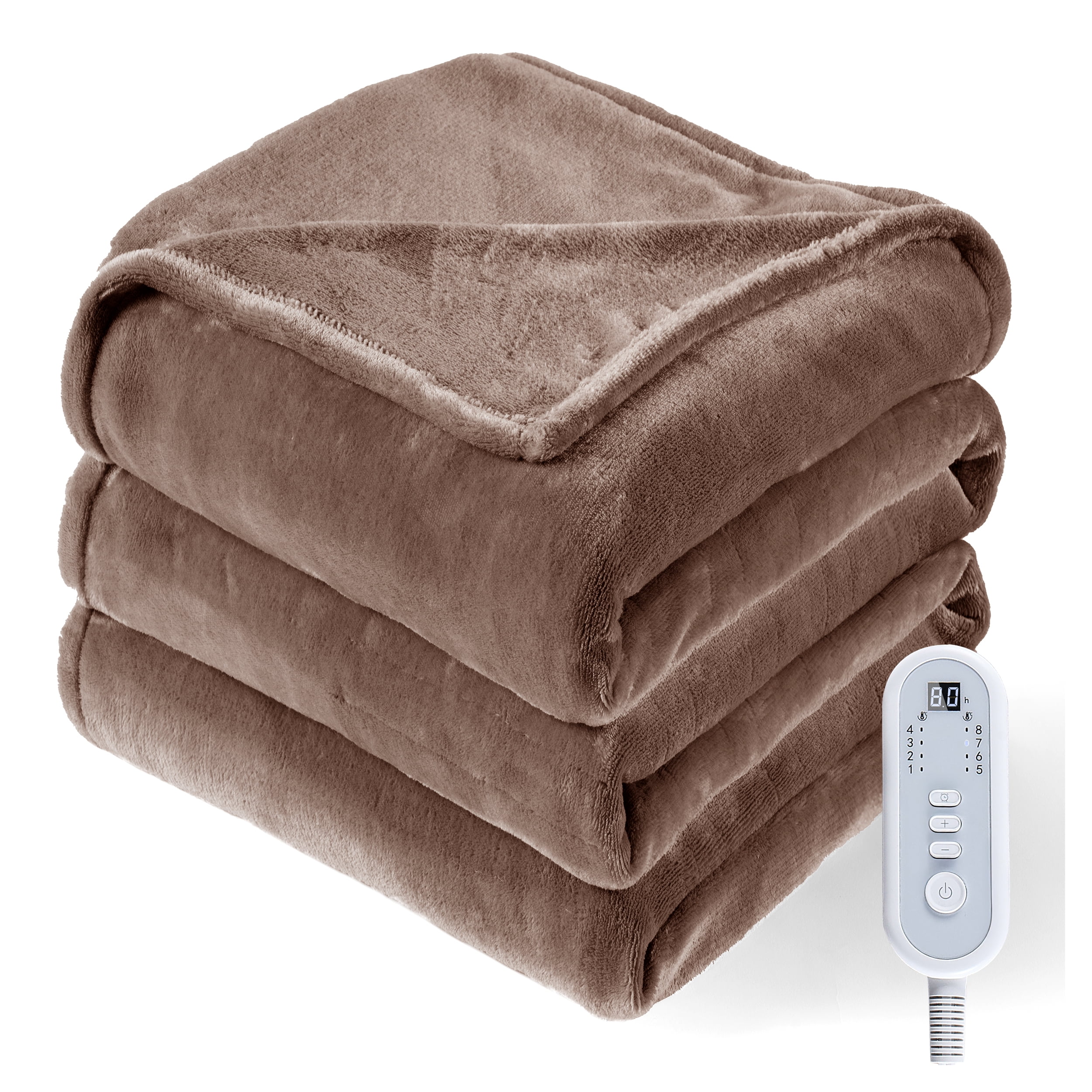 ELEKA Electric Heated Blanket Full ,72" x 84"， 8 Heating Levels，10 H ...