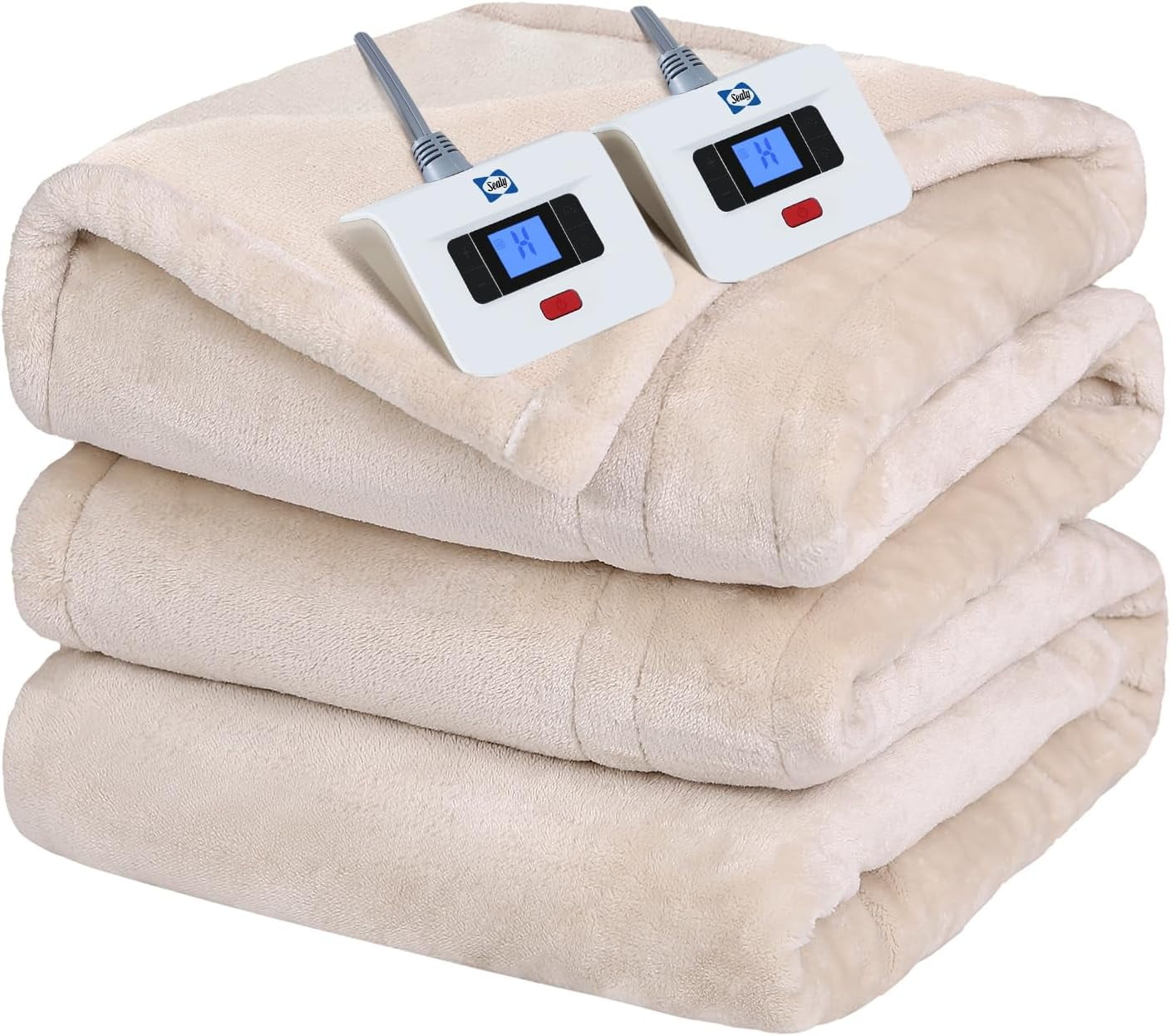 Electric Blanket King Size, Flannel Heated with10 Heating Levels & Auto ...